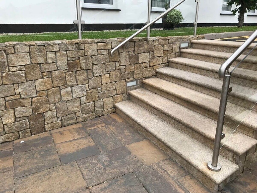 Sandstone Wall Cladding Stoneer Grit Flat Piece | Rock Unique Ltd